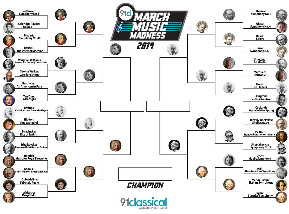 March Music Madness: Round 4 Voting | Nashville Classical Radio