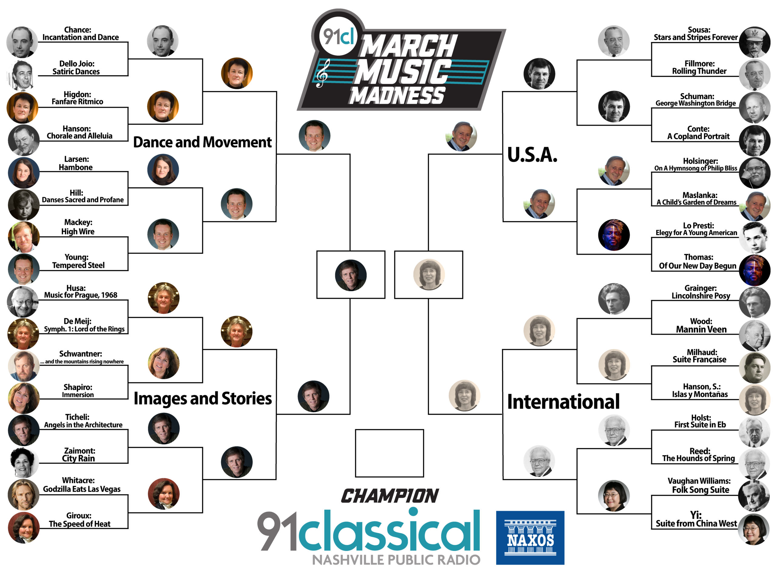 March Music Madness — Vote In The Final Matchup | Nashville Classical Radio